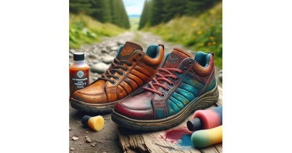 Leather Walking Shoes Dyeing