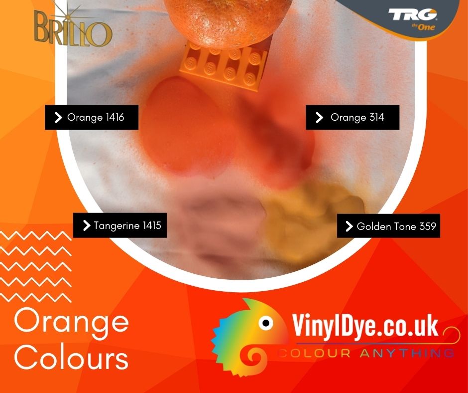 TRG Orange Vinyl Dye Plastic Paint Aerosol 150ml