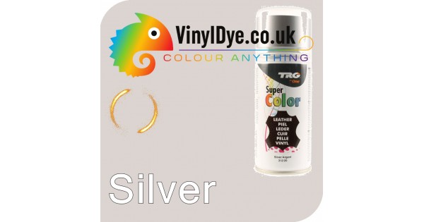 TRG Silver Vinyl Dye Plastic Paint Aerosol 150ml